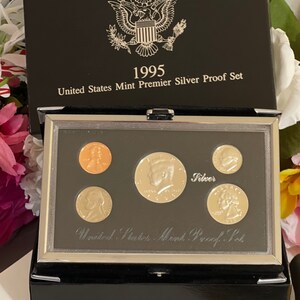 1995 Premier Silver US Proof Coin Set With Box - Etsy