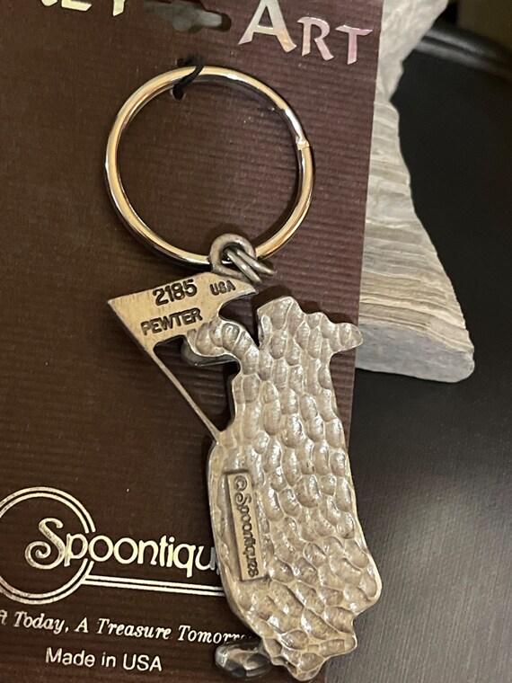 Key Art Spoontiques Pewter Golf Bag Key Chain Made in… - Gem
