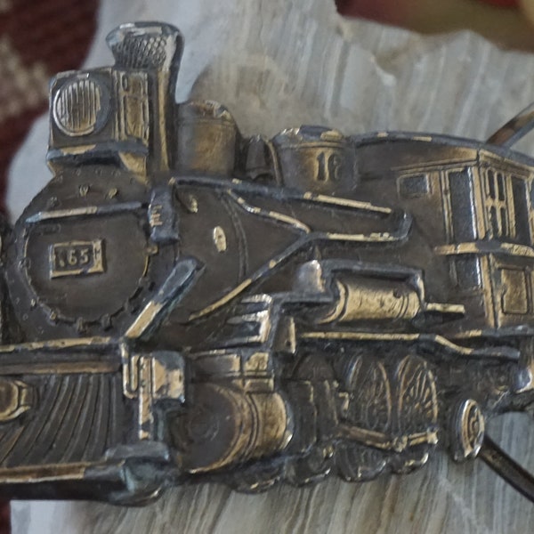Brass Train Belt Buckle - Etsy