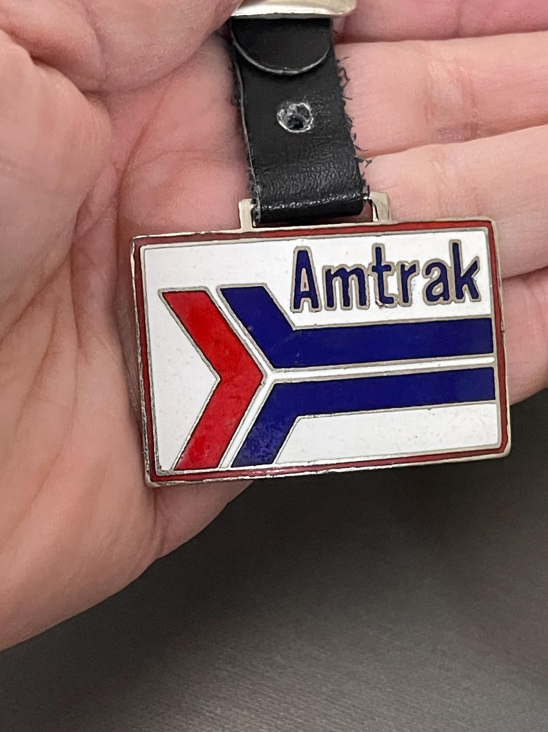 Railroad Line Amtrak Logo Watch Fob With Strap - Etsy