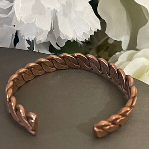 Vintage Copper Braided Cuff Bracelet 3/8" Wide, 6 3/4" Long - Etsy