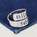 Hello Sweetie Ring - Twist Ring - Aluminum Wrap Ring - Etsy