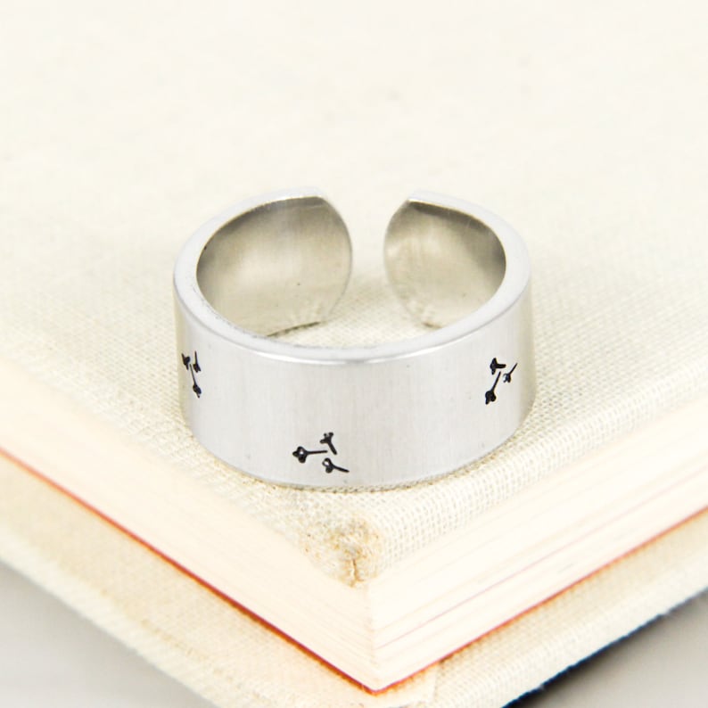 Dandelion Wish Ring Good Luck Ring Wish Jewelry Make a - Etsy