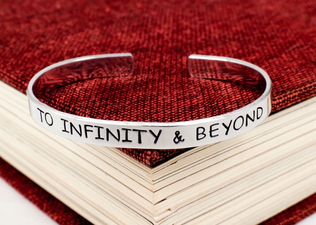To Infinity and Beyond Bracelet, Infinity Jewelry, Hand Stamped ...