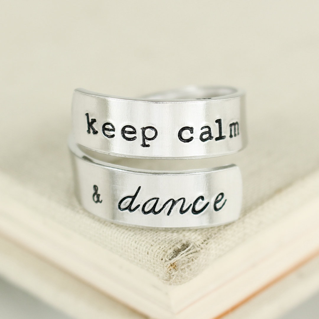 Keep Calm and Dance Ring Dance Gift Gifts for Dancers - Etsy