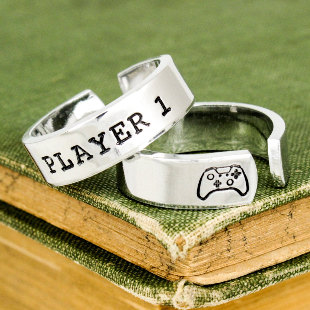 Player 1 & Player 2 Xbox Ring Set for Gamer Couples - Etsy