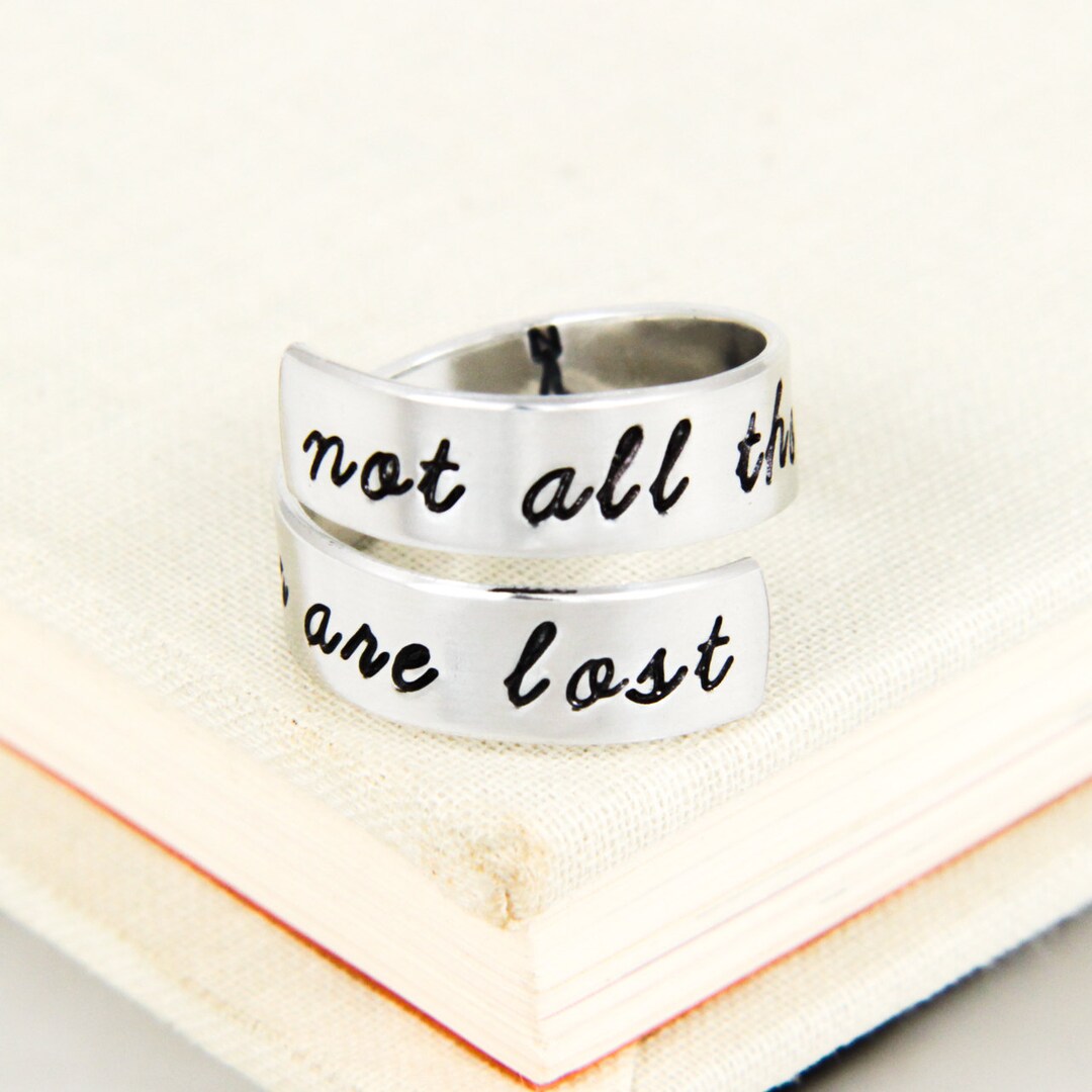 Not All Those Who Wander Are Lost Ring - Etsy