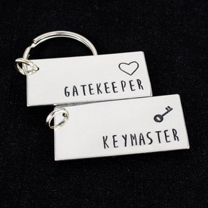 Gatekeeper and Keymaster Keychain Set - Valentines Day Gift - Etsy