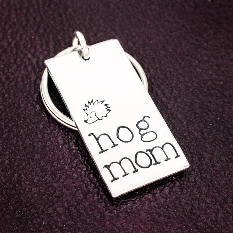 Hedgehog Hog Mom Keychain - Etsy