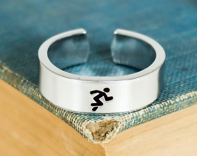 Swim Bike Run Ring Triathlon Gift Triathlete Aluminum Ring - Etsy