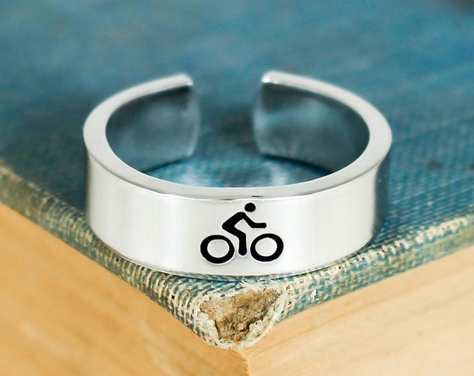 Swim Bike Run Ring Triathlon Gift Triathlete Aluminum Ring - Etsy