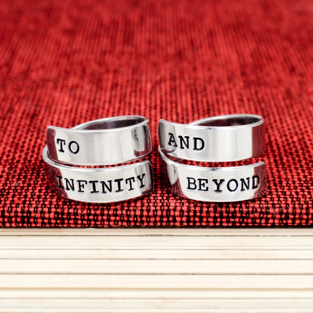 To Infinity and Beyond Twist Ring Set Valentines Day Gift - Etsy