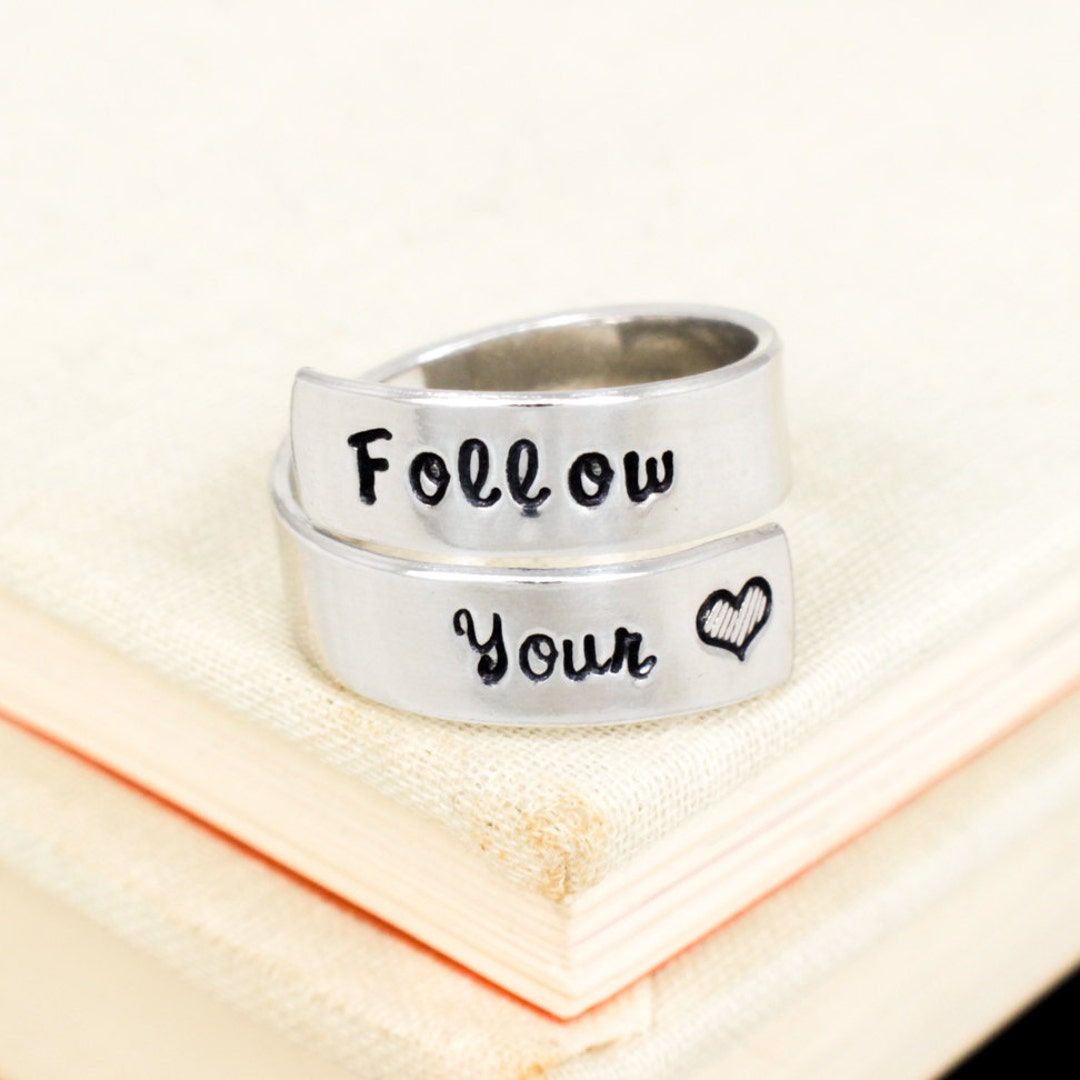 Follow Your Heart Wrap Ring - Etsy