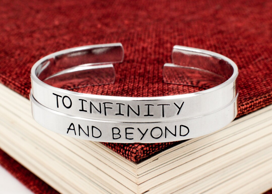 To Infinity and Beyond Bracelet Set, Couples Bracelet, Valentines Day ...