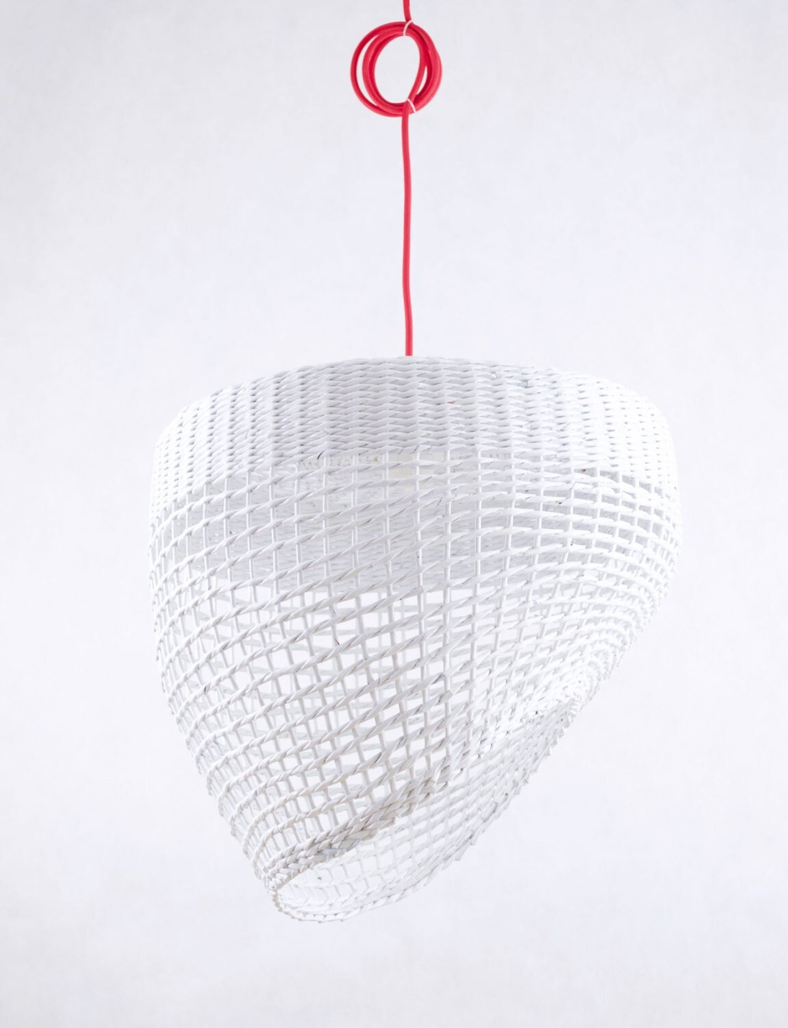 White Hanging Eco Lamp Geometric Original Simple Shape Light - Etsy
