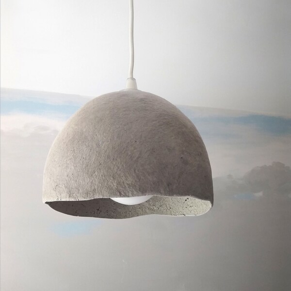 Paper Mache Lamp - Etsy
