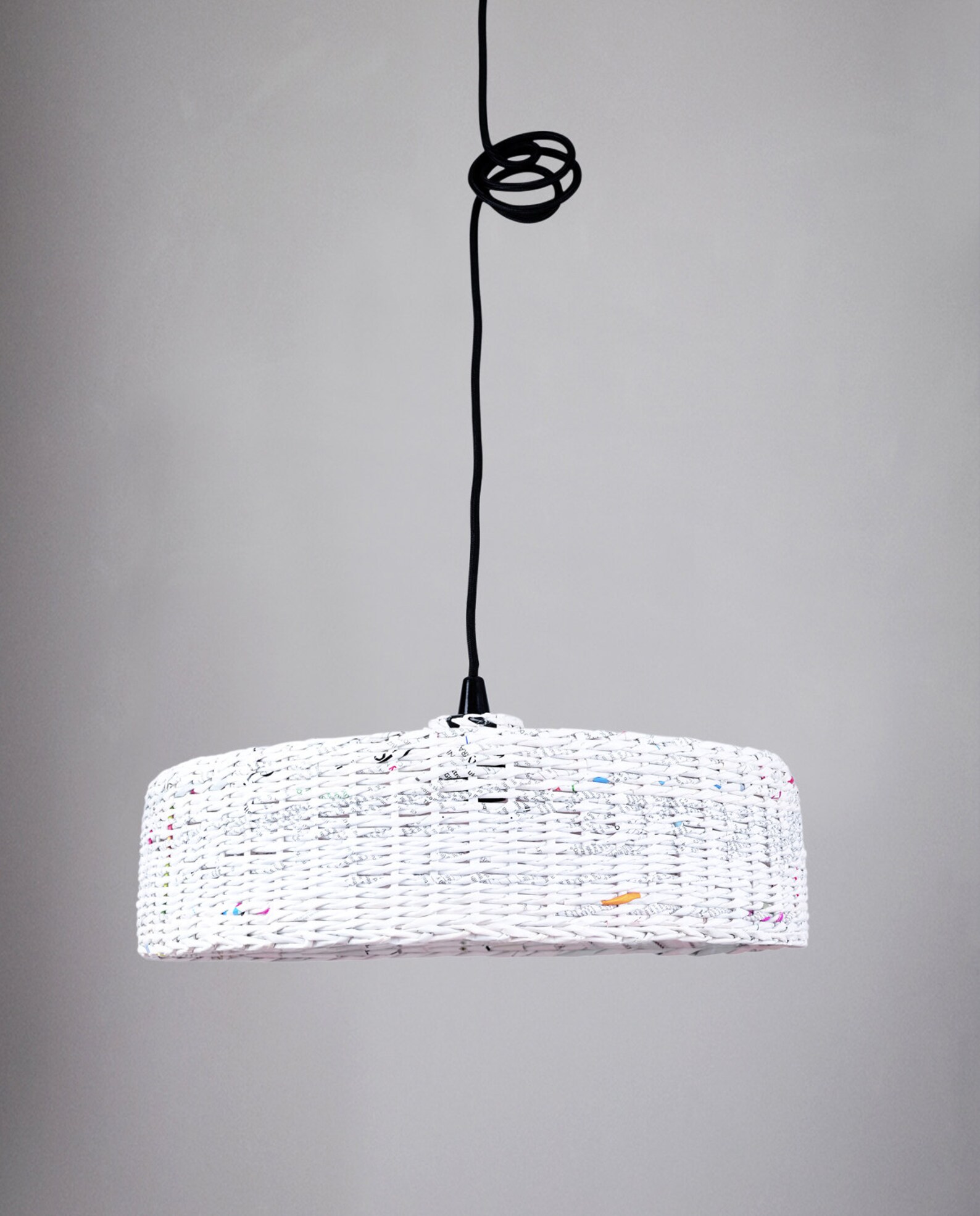 Geometric Pendant Eco Lamp Simple Shape Hanging Big White Lamp Minimal ...