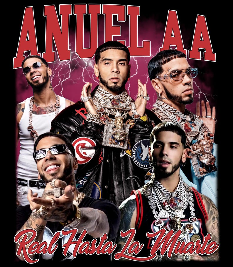 Vintage Anuel AA T-shirt PNG, Anuel AA Top Tee - Etsy