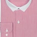 Red Stripe Shirt With Banker Collar - 1930s 1940s Authentic Vintage ...