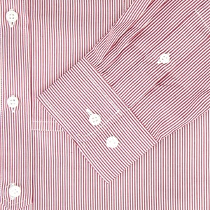 Red Stripe Shirt With Banker Collar - 1930s 1940s Authentic Vintage ...