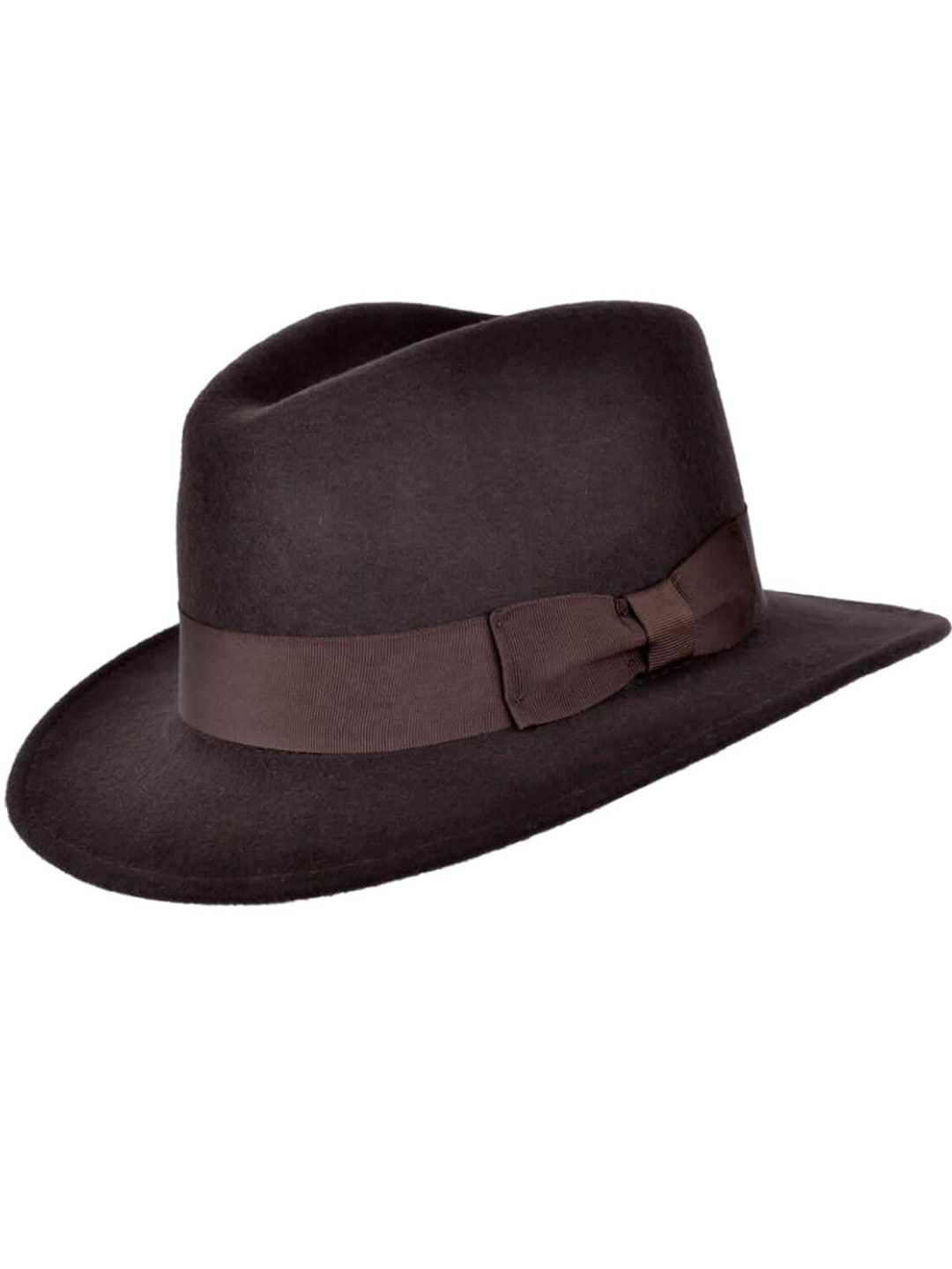 Classic Fedora Hat | Dark Brown Pure Wool Men's Hat Authentic 1940s ...