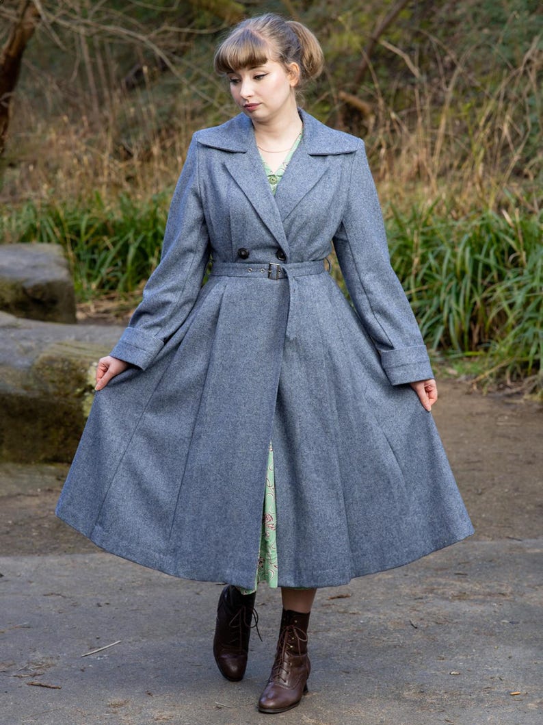 Forties Swing Coat - 1940s Style Authentic Vintage Look - Socialite ...