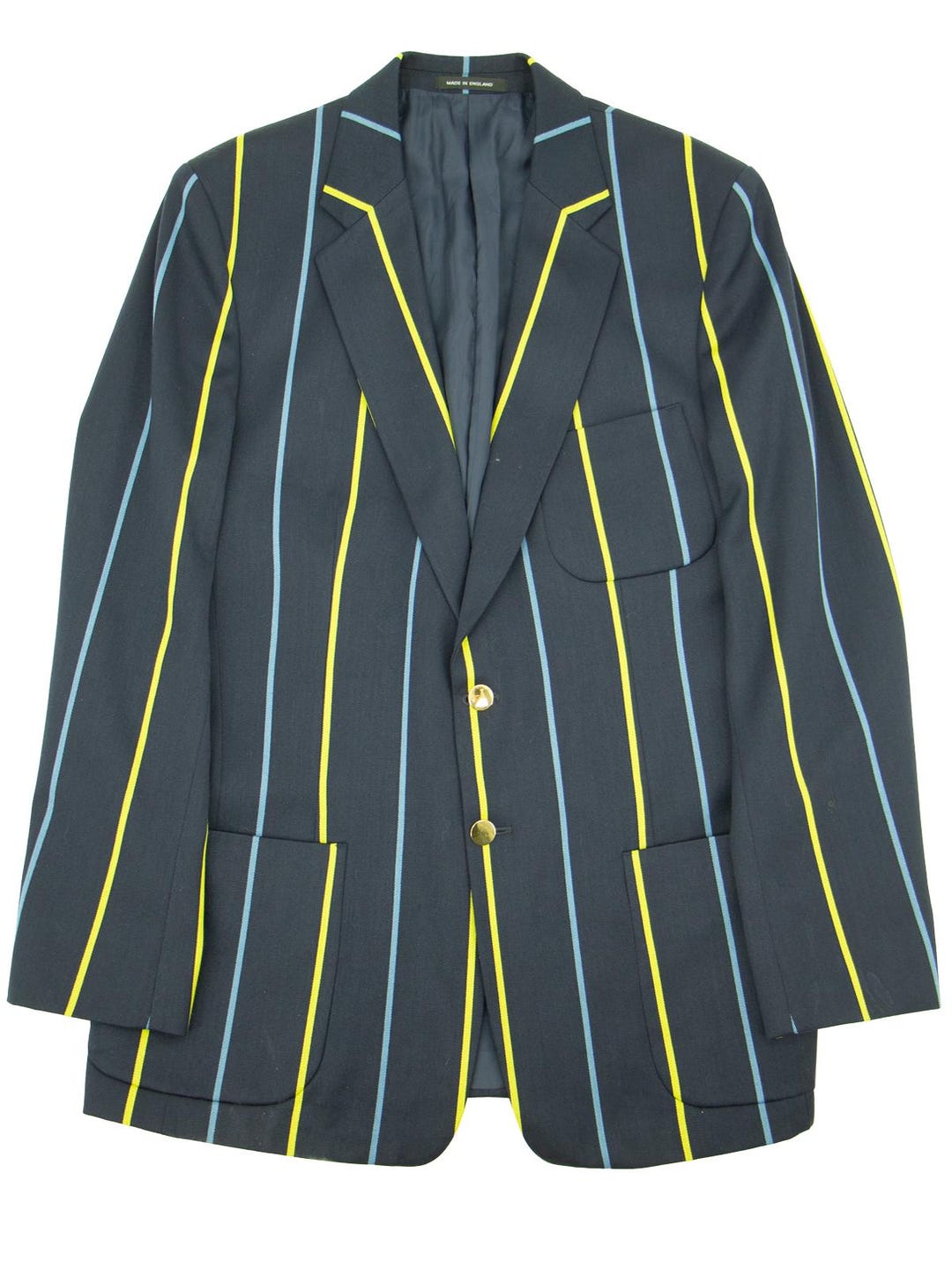 46 Stripe Vintage Boating Blazer With Patch Pockets - Etsy