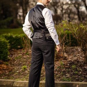 Marl Wool Waistcoat - Socialite 1930s 1940s Quality Vintage Look - Deliverance Waistcoat in ...