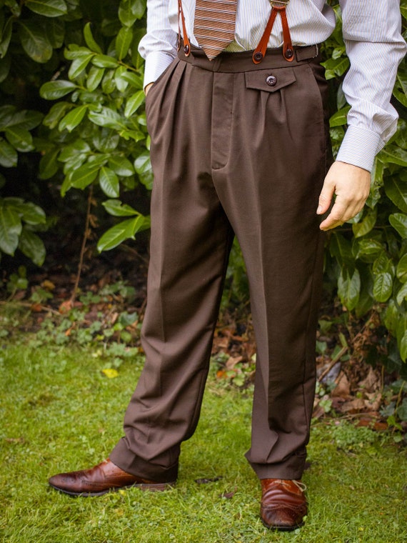 Fishtail Back Trousers - Revival Vintage Authentic 19… - Gem