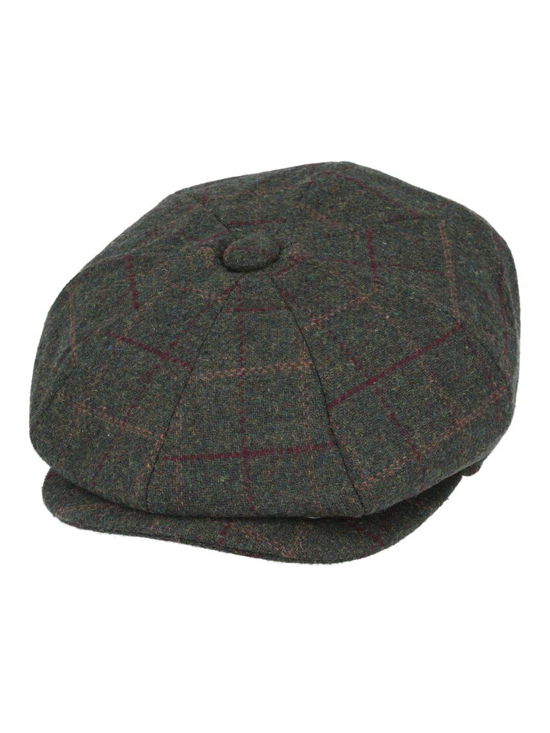 Tweed Newsboy Cap | Dark Green Men's Authentic 1920s 1930s 1940s Look ...
