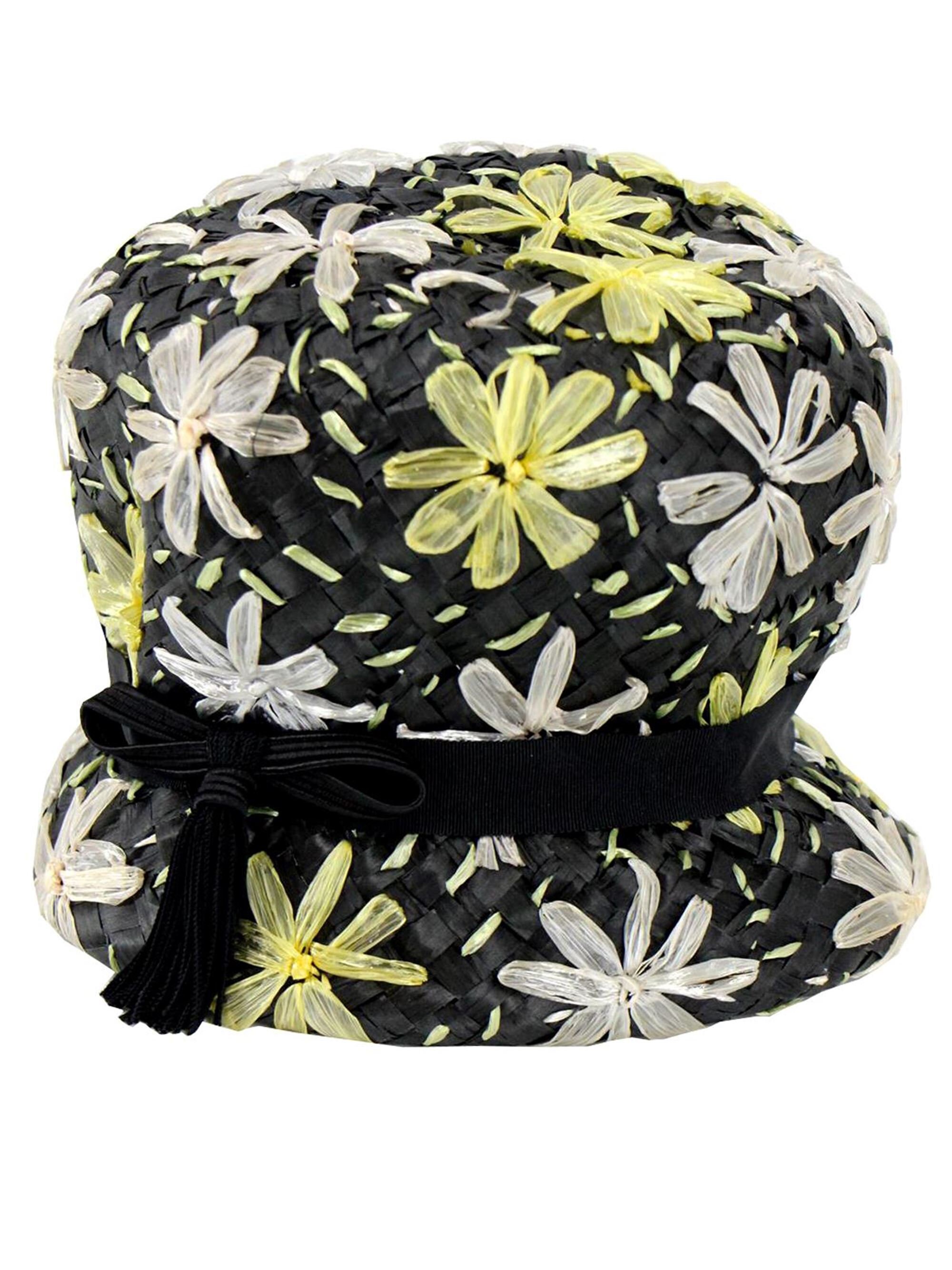 Black Floral Bucket Hat