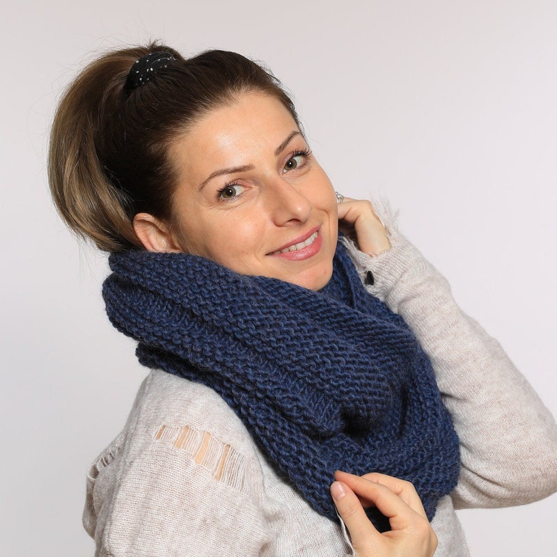 Hand Knitted Scarf - Etsy