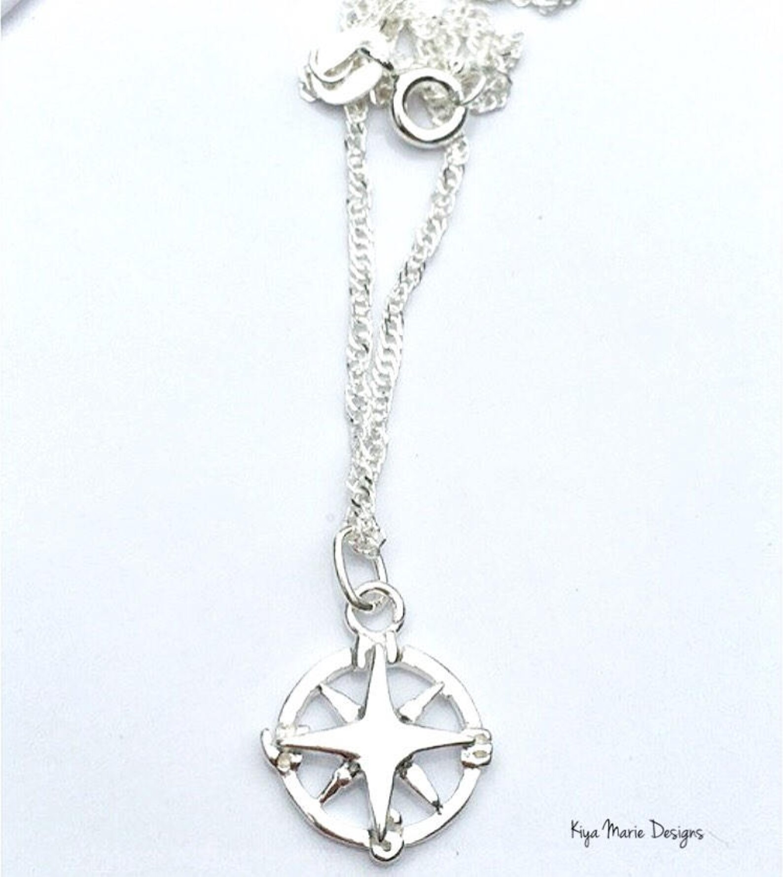 Compass Jewelry Navigation Jewelry Sterling Silver Compass - Etsy