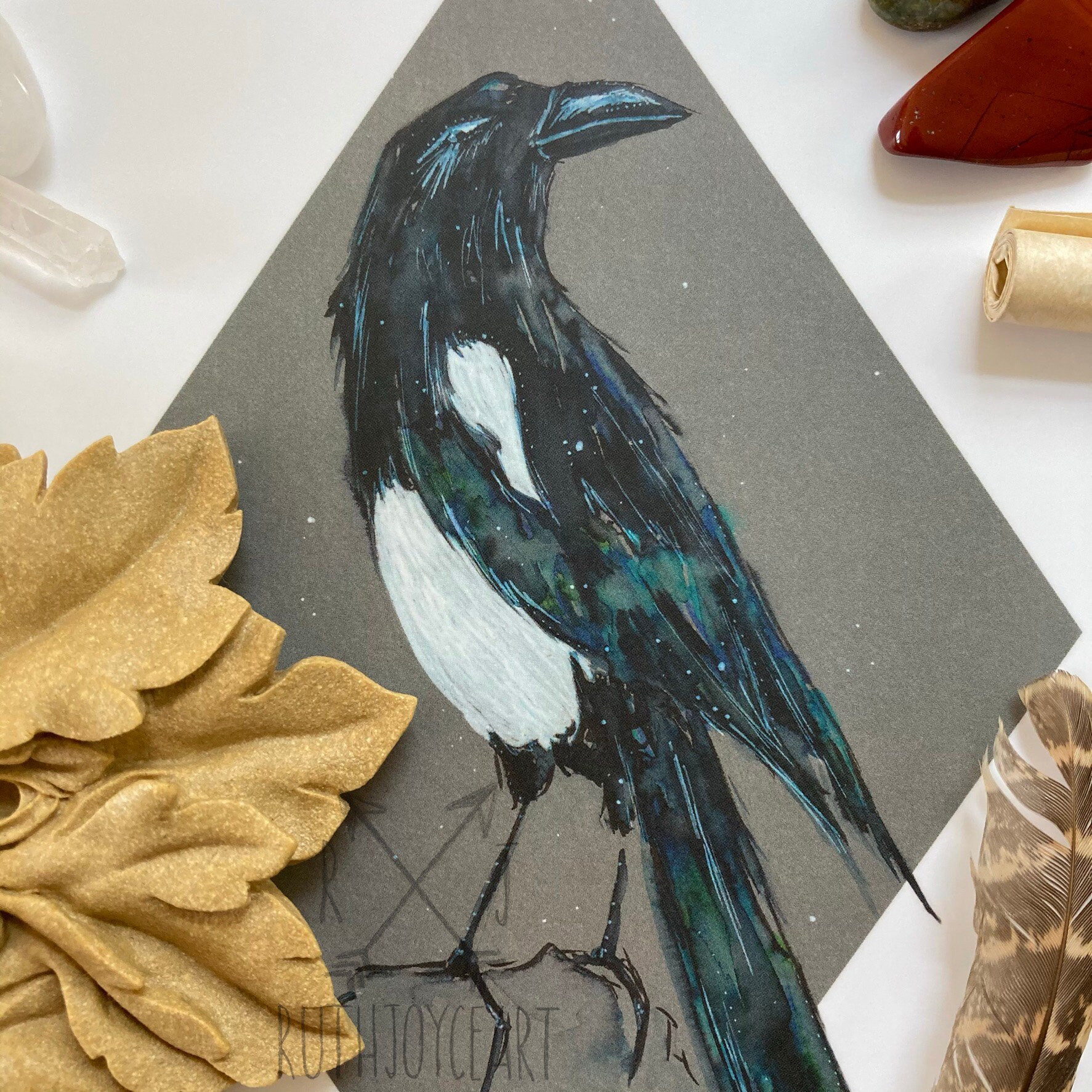 A5 Gothic Home Decor Art Print Mr Magpie - Etsy Hong Kong