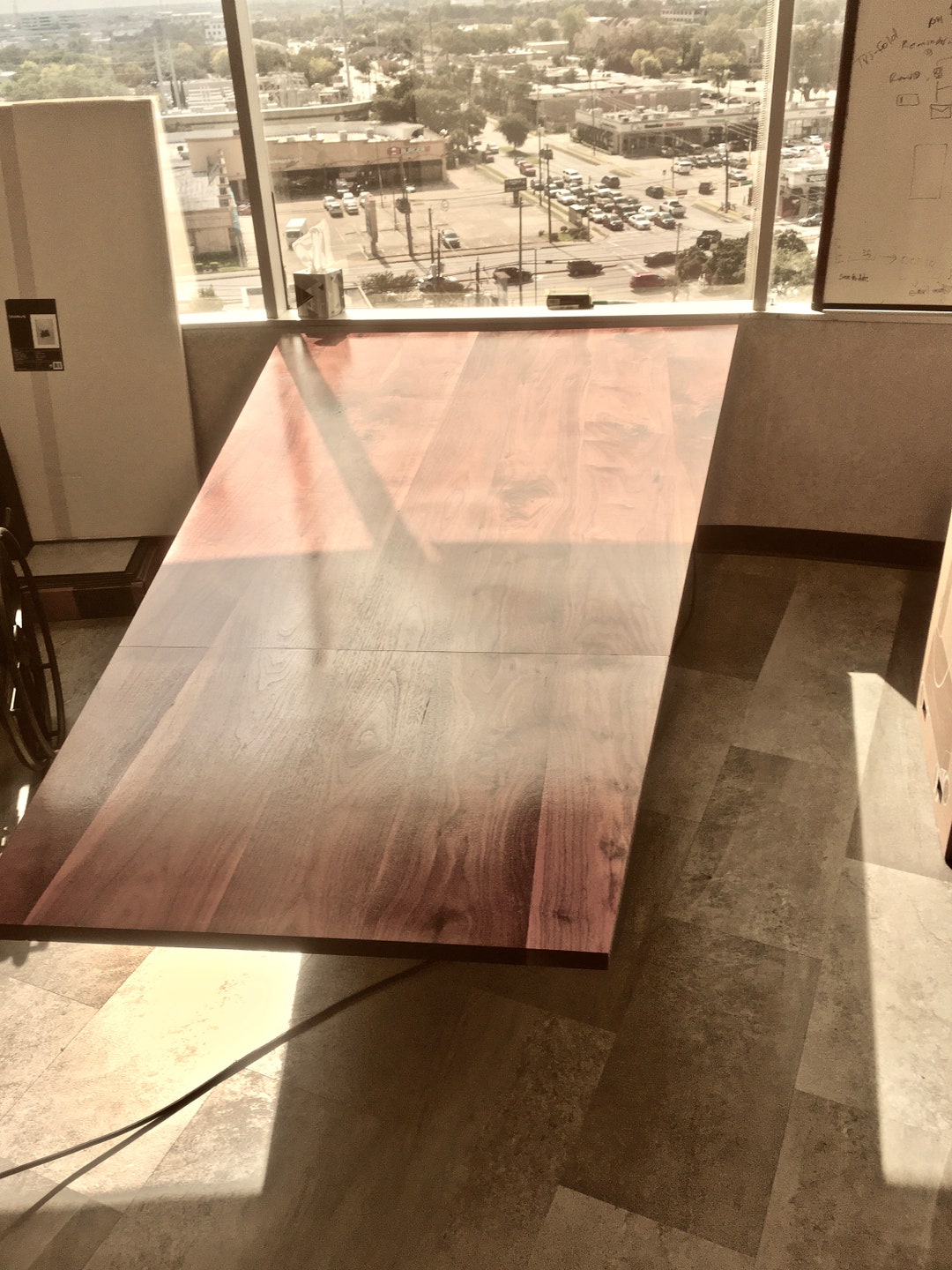 Trapezoidal Shaped Conference Room or Dining Room Table With Removable ...
