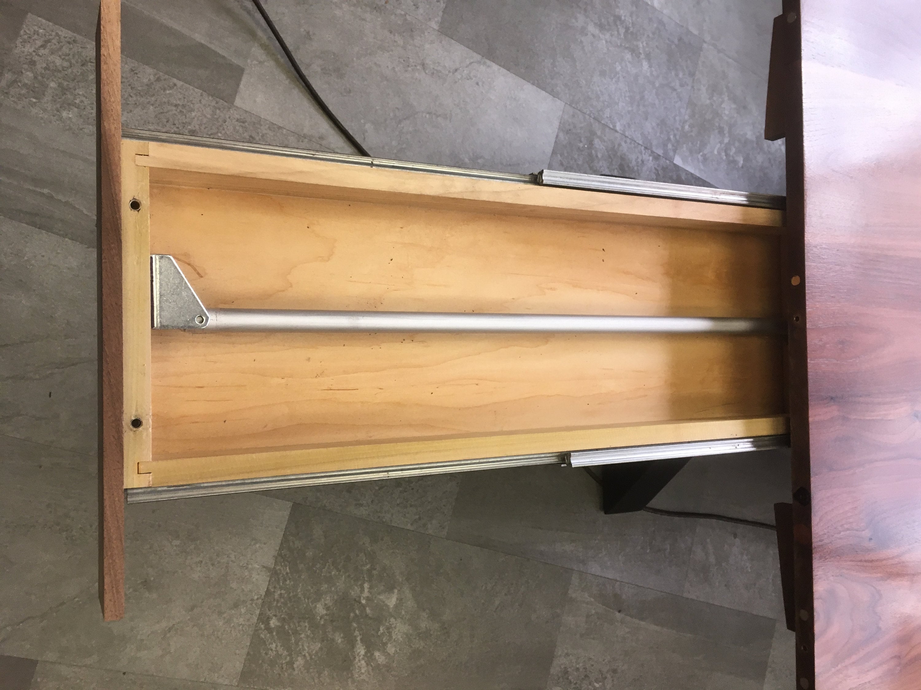 Trapezoidal Shaped Conference Room or Dining Room Table With Removable ...