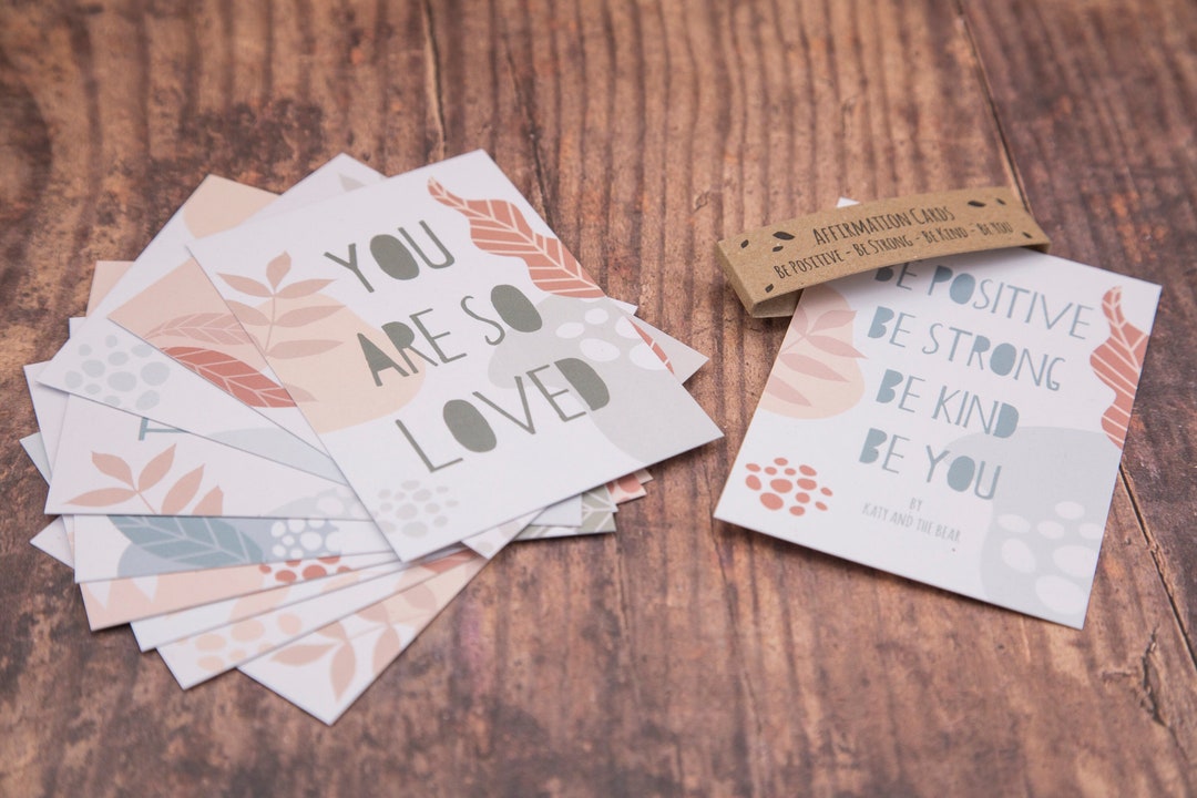 Postive Affirmation Cards for Anxiety and Self Confidence - Set of 10 ...