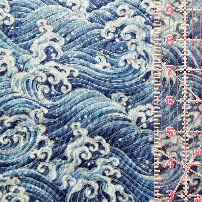 Waves Fabric - Etsy
