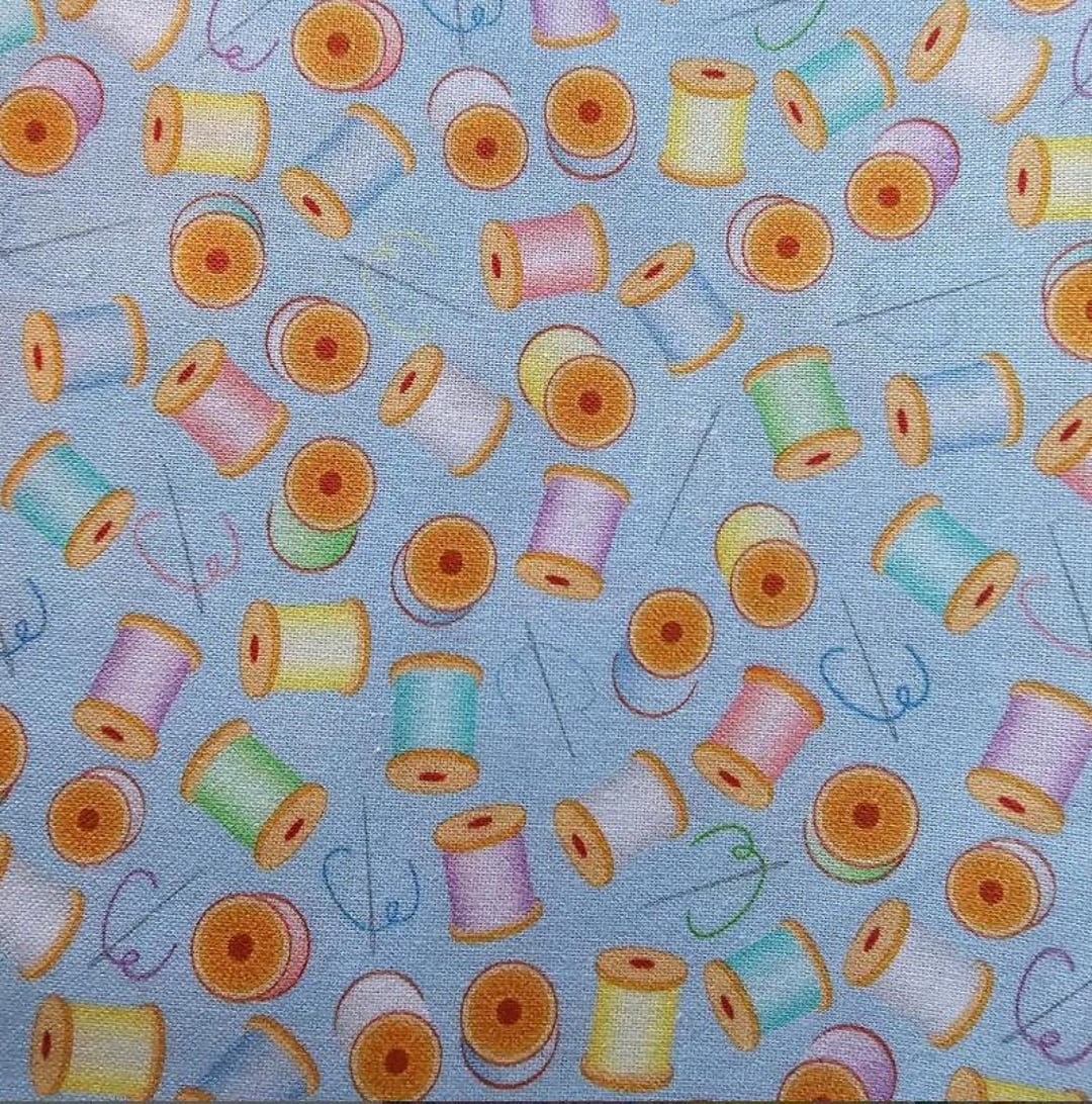 2nd Image Shows Scale. Thread Spool Fabric, Sewing Fabric, Seamstress ...