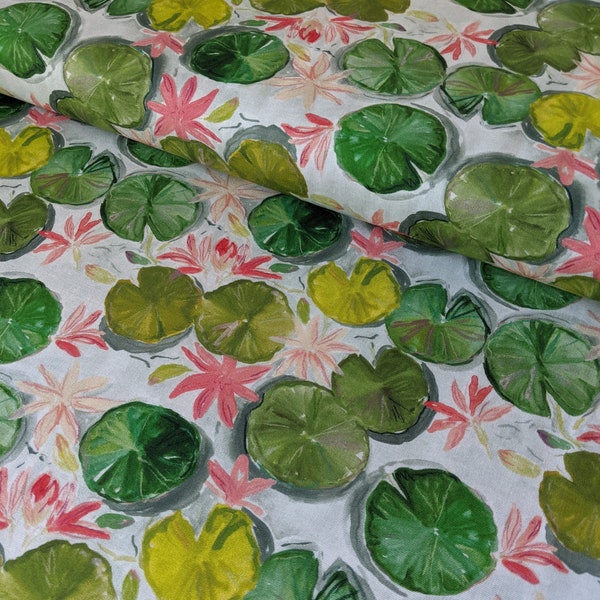 Water Lily Fabric - Etsy