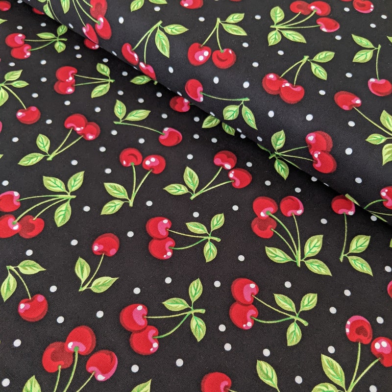 Cherry Fabric - Etsy