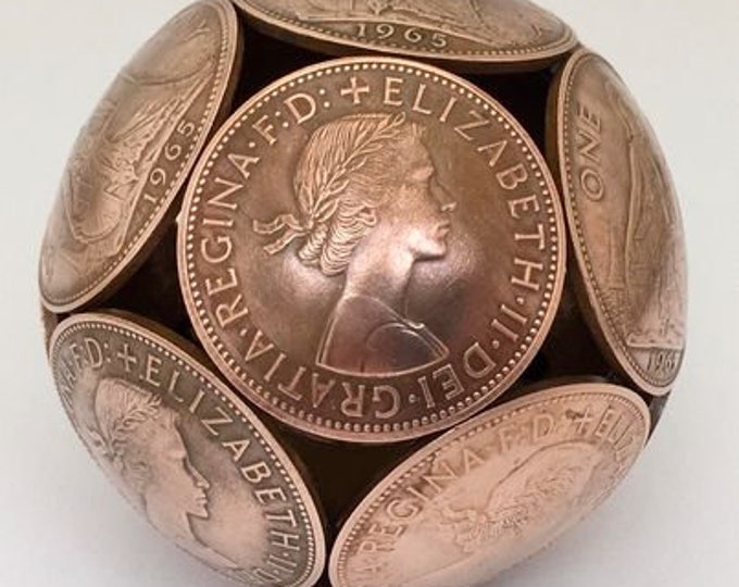 Mini Mixed World Coin Ball, 8.5 Cm Coin Sphere, Metal Sculpture ...