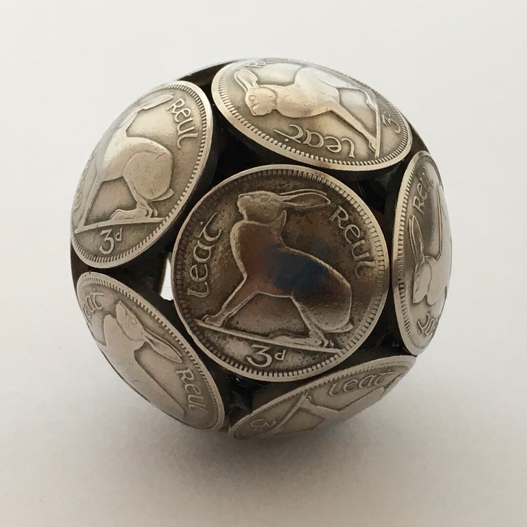 Irish Eire 3d Thrupenny Hare Coin Ball - Etsy