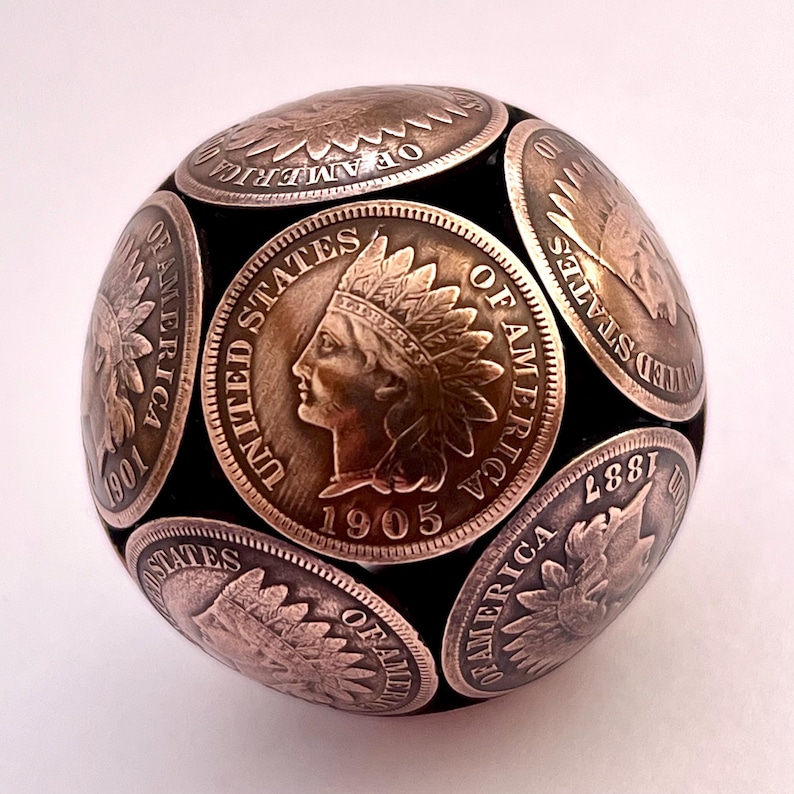 USA Indian Head Cent . American Copper Penny Coin Ball . - Etsy