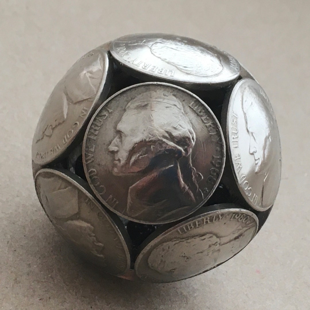USA 5 Cent . American Nickel 5 Cent Coin Ball . - Etsy