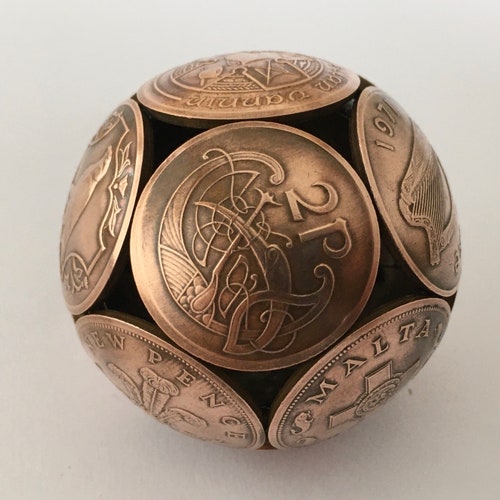 Mini Mixed World Coin Ball 8.5 Cm Coin Sphere Metal - Etsy Australia