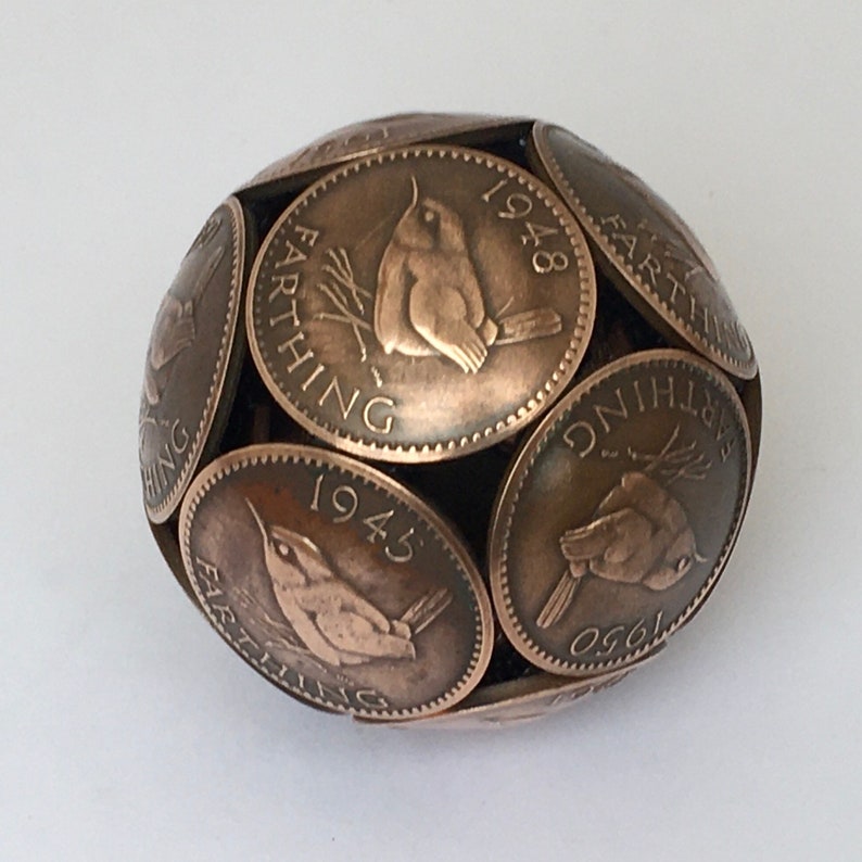 Jenny Wren Bronze Farthing Coin Ball - Etsy UK