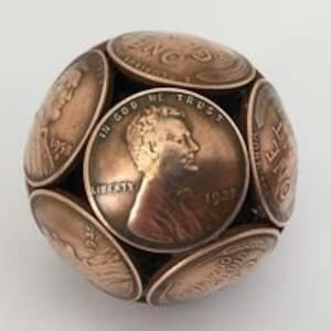 USA Wheat Cent . American Lincoln Copper Penny Coin Ball . Range of ...