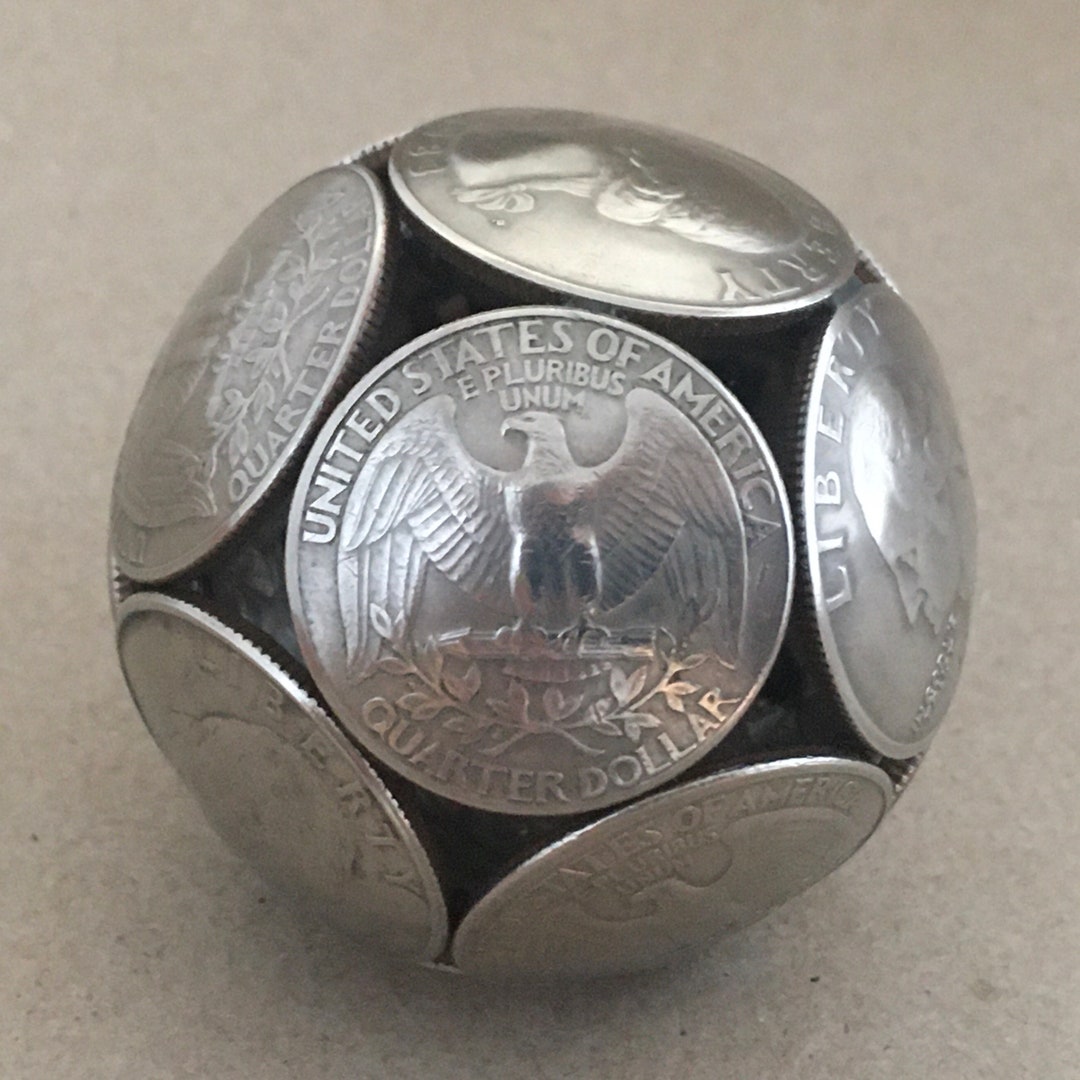 USA 25 Cent . American Quarter Dollar Coin Ball . Range of Dates ...