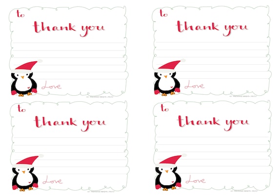 Christmas Thank You Notes